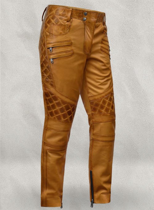 Riders Armor Outlaw Burnt Black Men’s Leather Pants